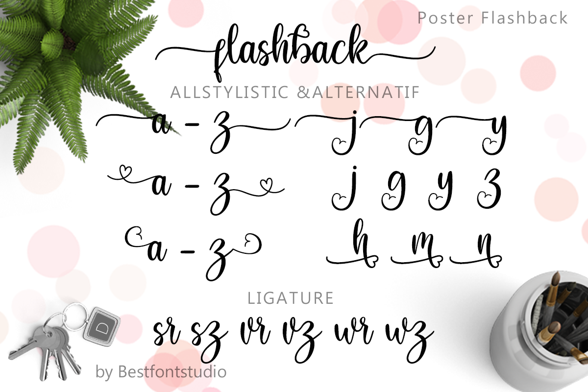 Flashback Script Font, Fonts | GraphicRiver